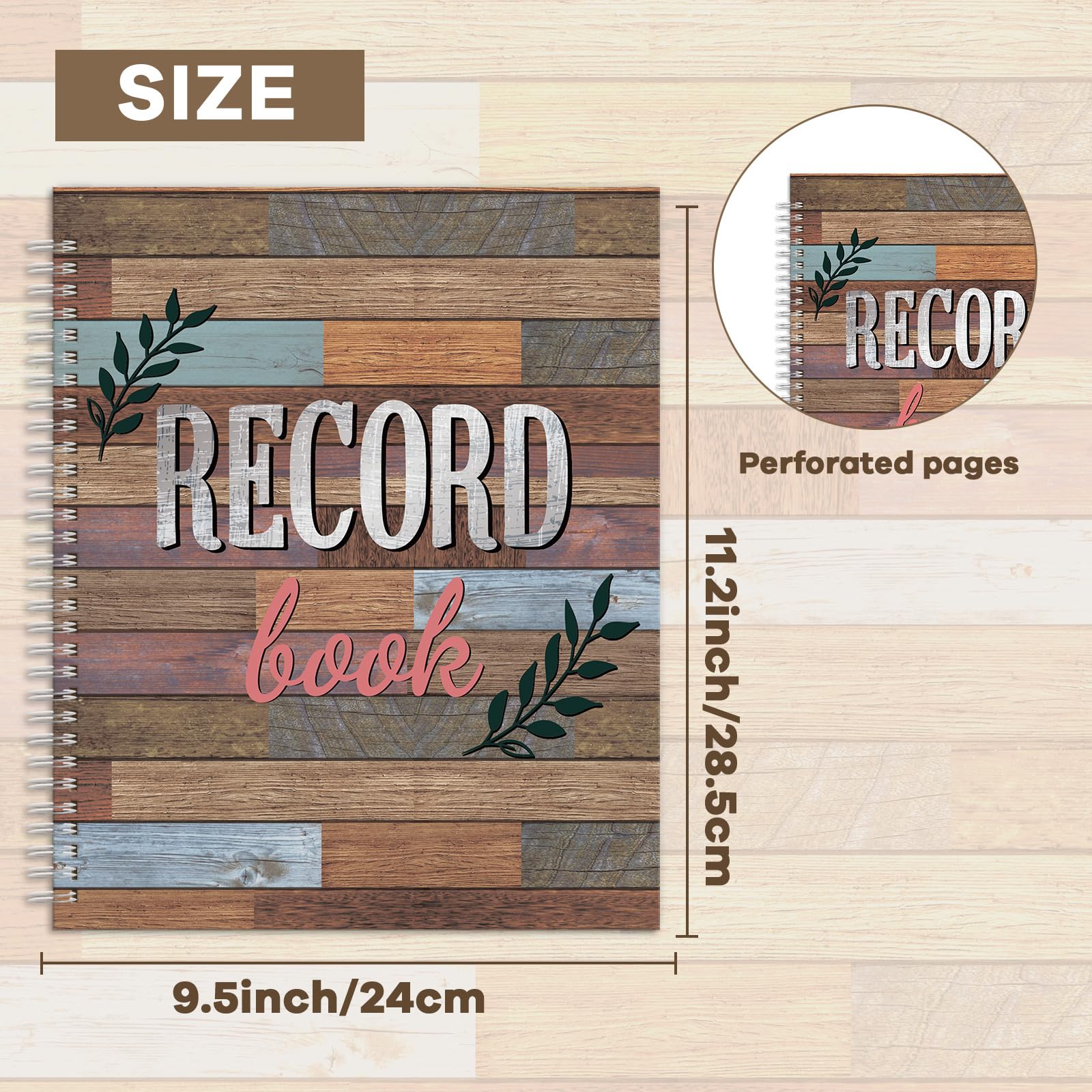 Snapklik.com : Wood Grain Record Book Wood Teacher Record Book Grain ...