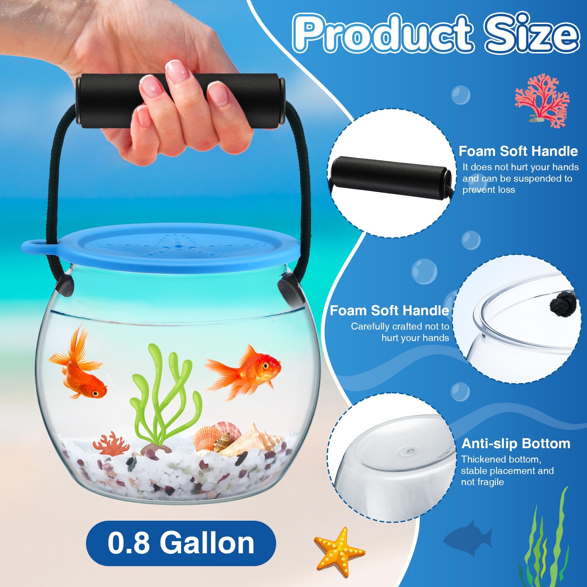 Snapklik.com : Catch And Release Plastic Seaside Aquarium Kit, Clear ...