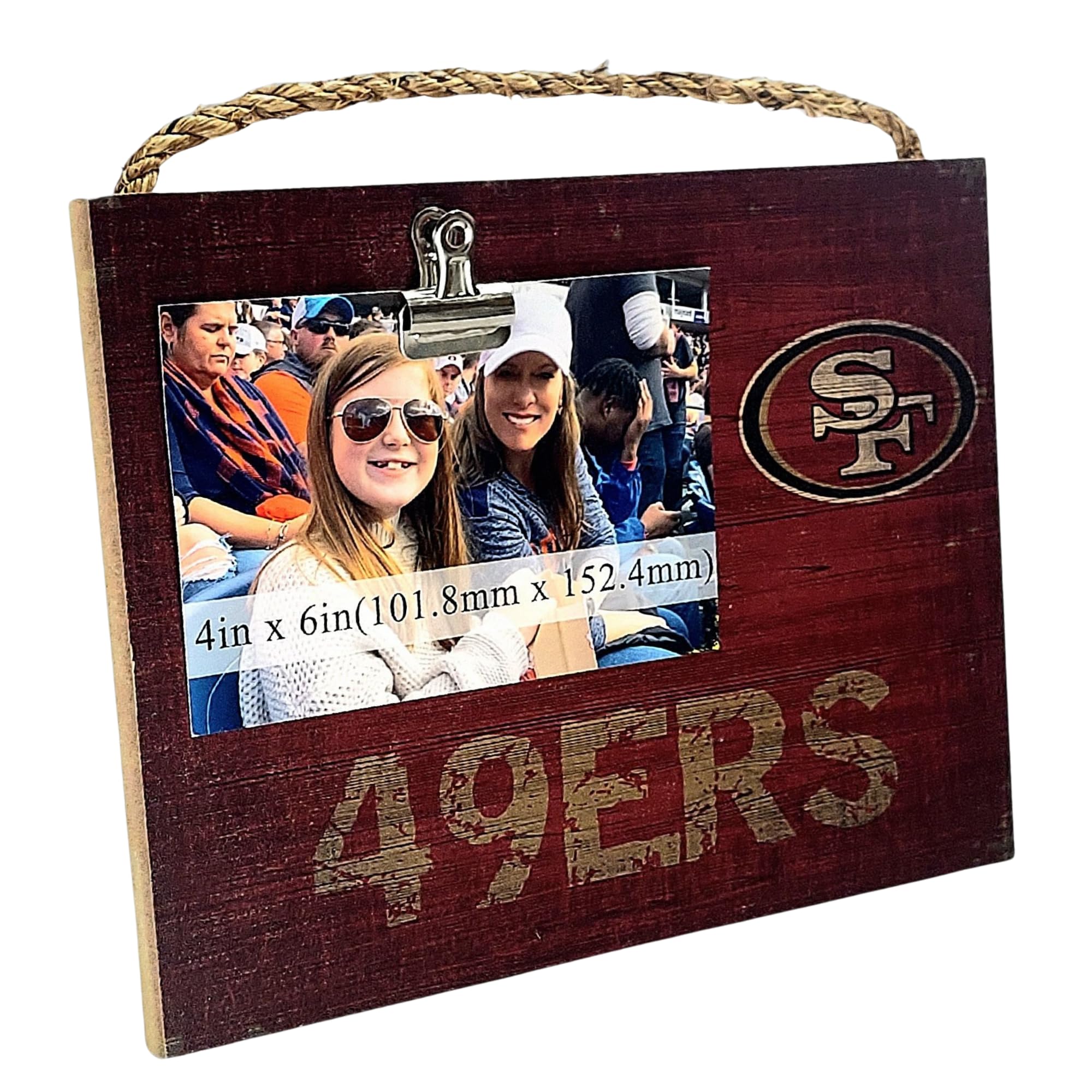 Amazon.com: Fan Creations San Francisco 49ers NFL Wooden Photo Holder ...