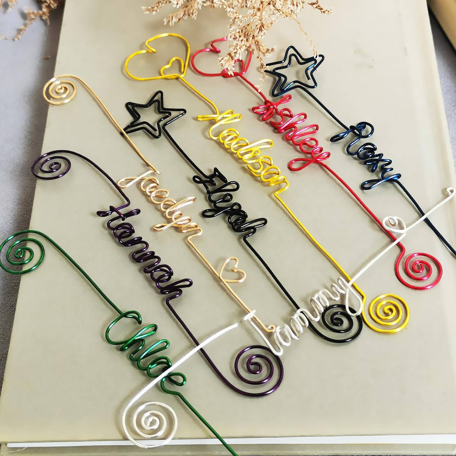 Amazon.com: Personalized Custom Bookmarks Copper Wire Bookmarks Custom ...