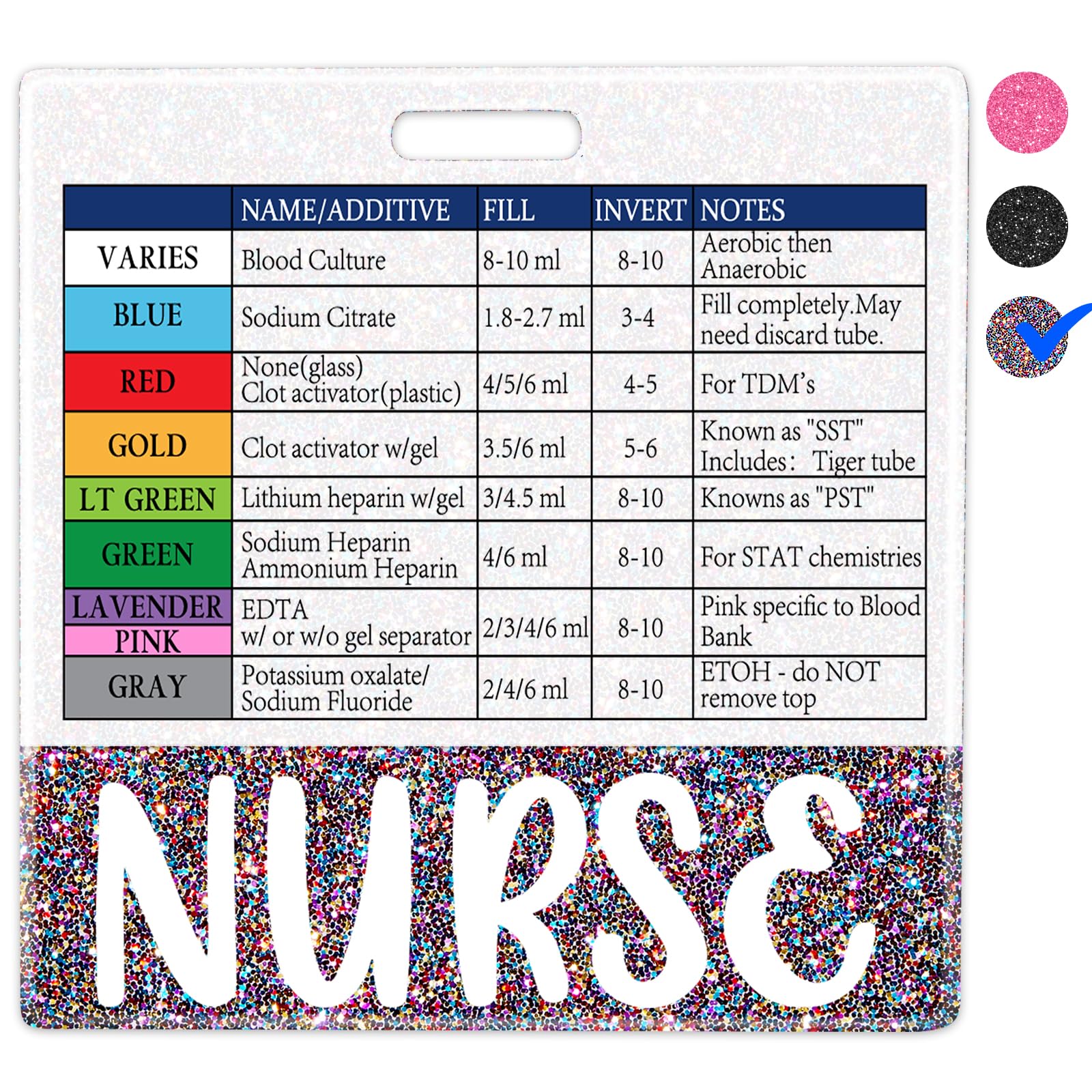 Amazon.com : Plifal Nurse Phlebotomist Badge Buddy with Order of Blood ...