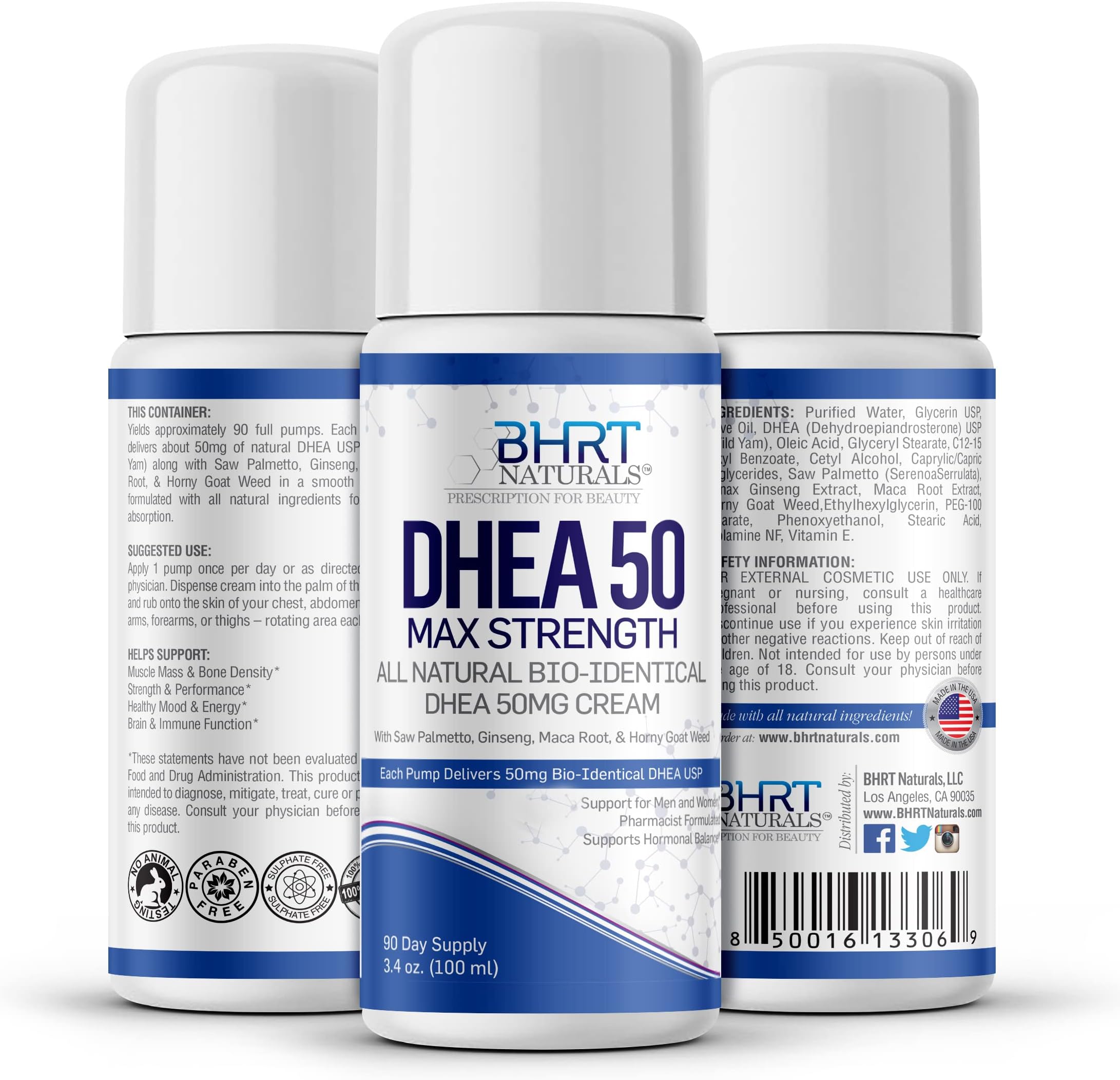 Amazon.com: BHRT Naturals DHEA Supplement Natural Topical Oil - High ...