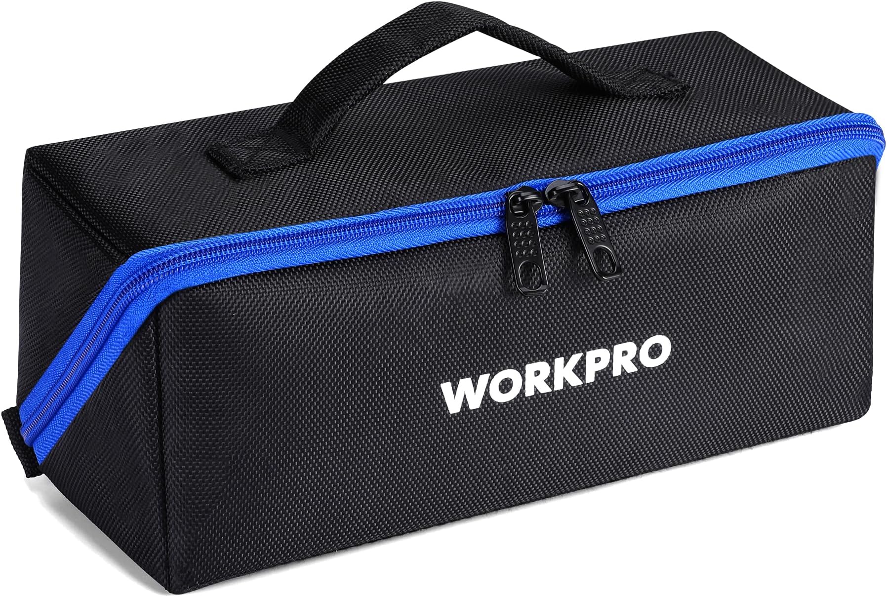 WORKPRO 10" Wide Mouth Utility Tool Bag With Zipper, Heavy Duty Storage ...