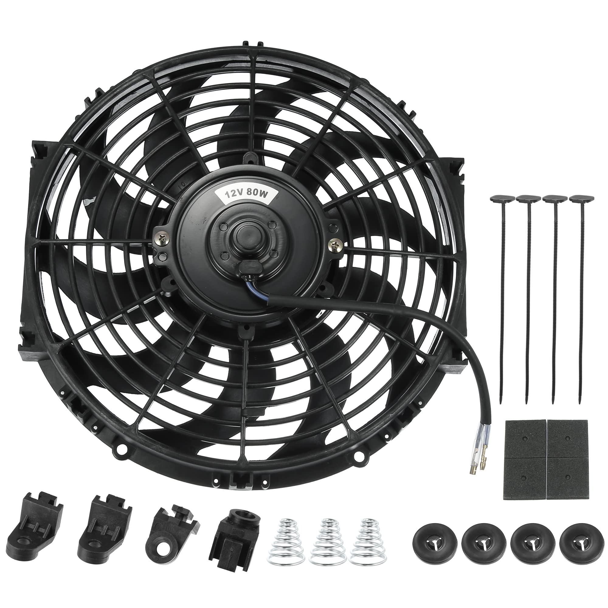 Amazon.com: X AUTOHAUX 1 Set 12 Inch 12v Electric Cooling Radiator Fan ...