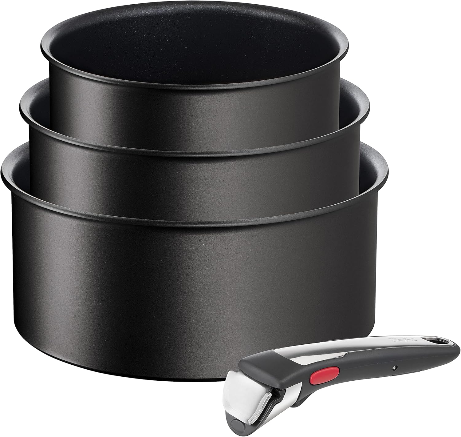 Amazon.com: Tefal Ingenio Unlimited ON Try-Me Pan Set, 3 Pieces Stackable, Removable Handle ...