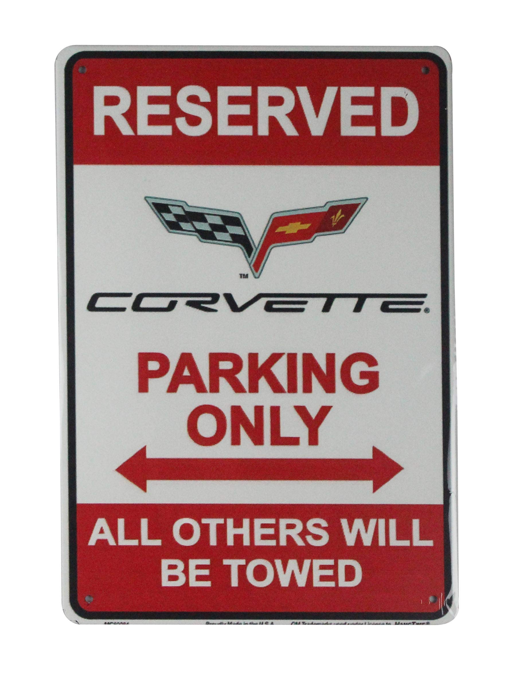 Amazon.com: WholesaleSarong Reserved Corvette Parking Only tin Metal ...