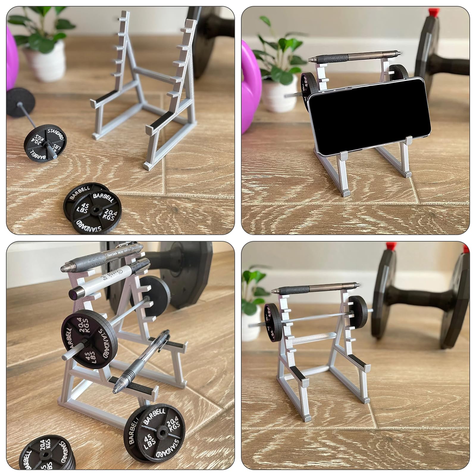 Snapklik.com : Squat Rack Pen Holder, Unique Mini Barbell Rack Pen ...