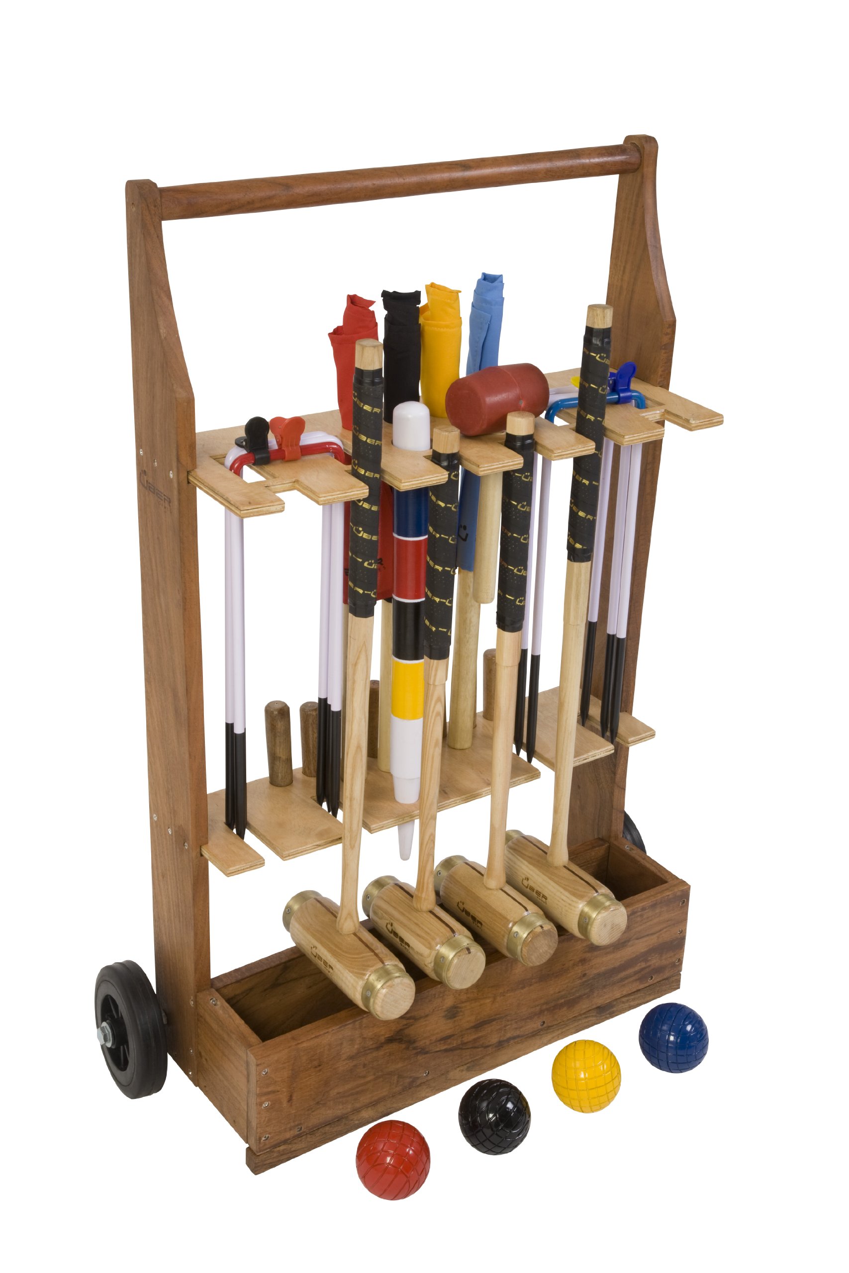 Junior Executive Croquet Set With Wooden Trolley Contains 2 Junior ...