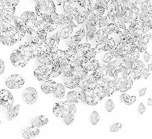 Amazon.com: LYFJXX Fake Diamond, 6000PCS 6mm Clear Acrylic Diamonds ...