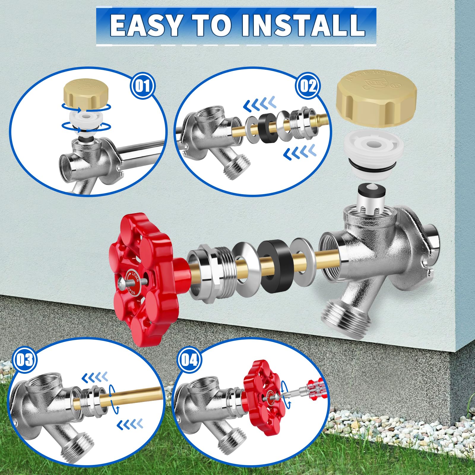 Snapklik.com : Outdoor Faucet Repair Kit, ASSE 1019-A Vacuum Breaker ...