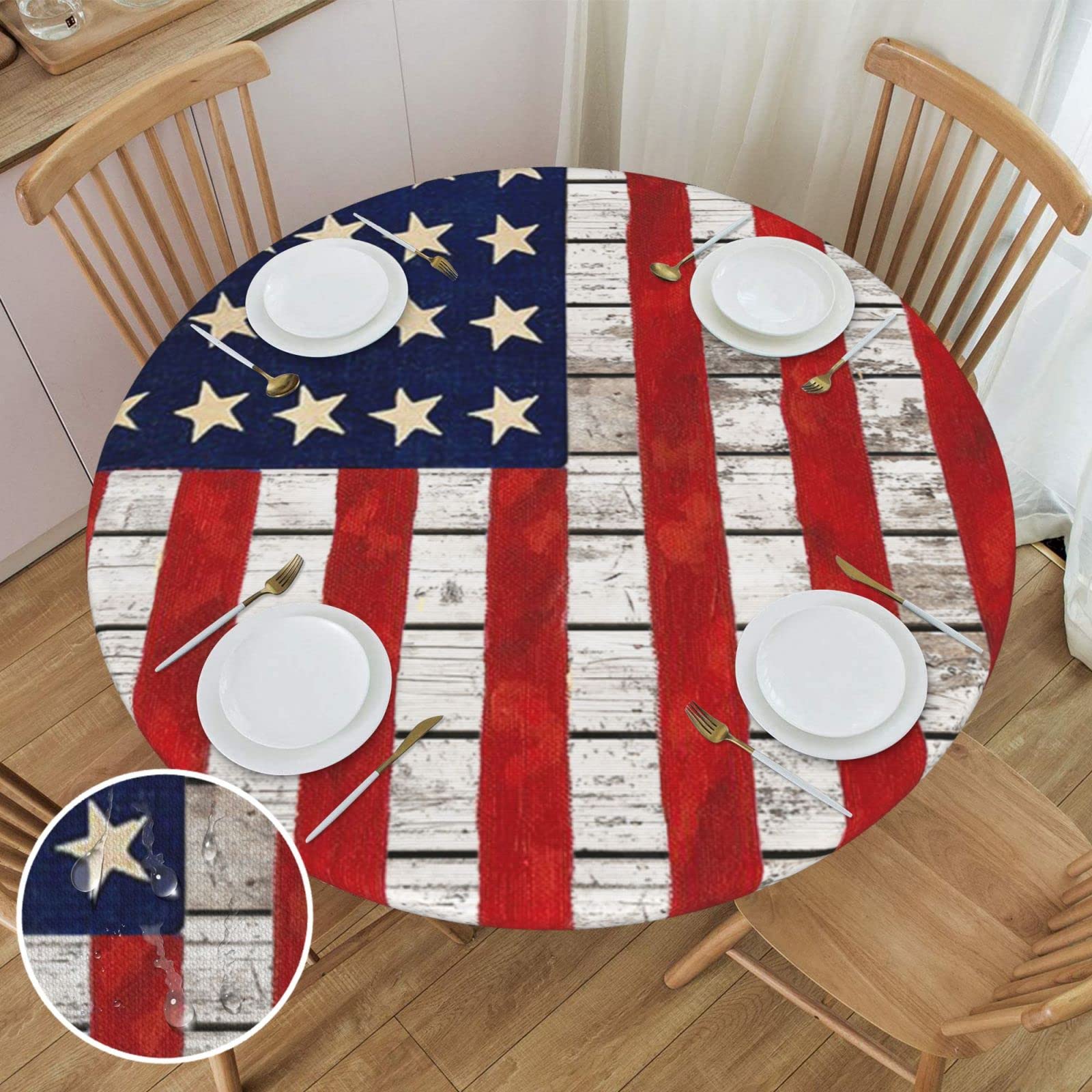 Amazon.com: WILL BUDXEG Rustic American USA Flag 4th of July ...