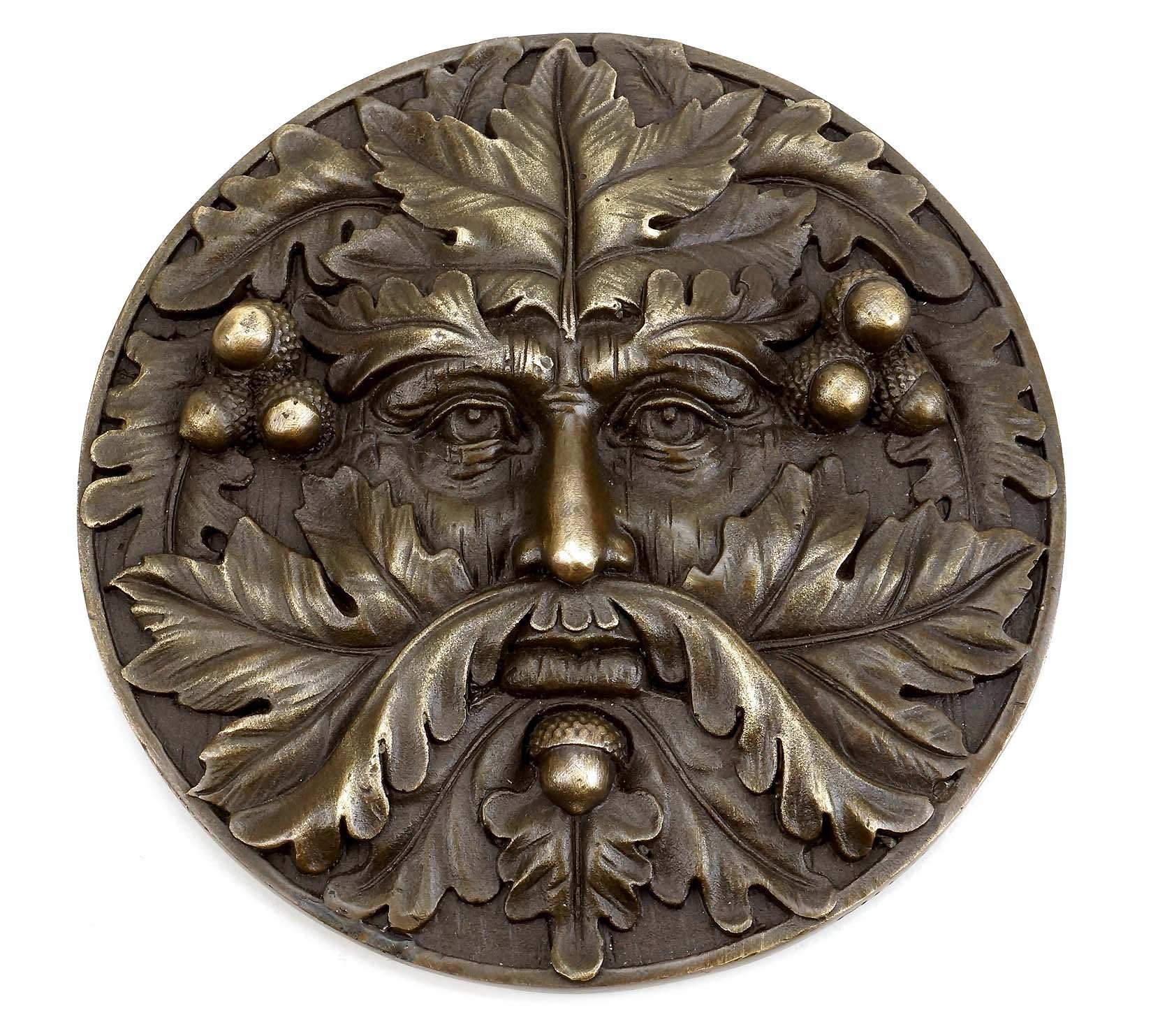 Kunst & Ambiente - Bronze Wall Relief - Tree Spirit - Green Man ...