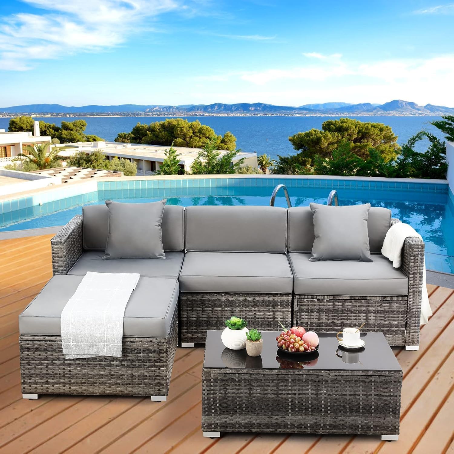 Polyrattan Lounge Set