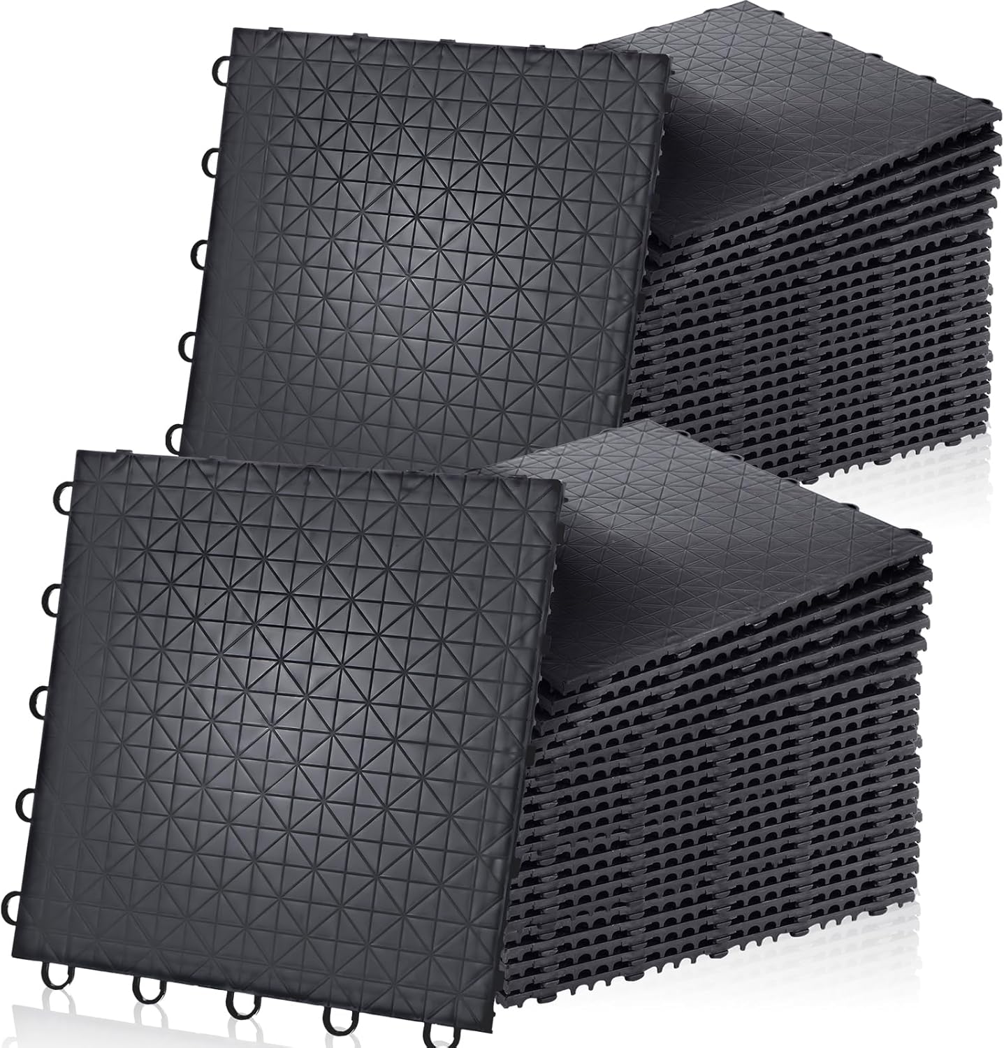 Amazon.com: Sasylvia 50 Pack Garage Interlocking Floor Tiles Bulk Non ...