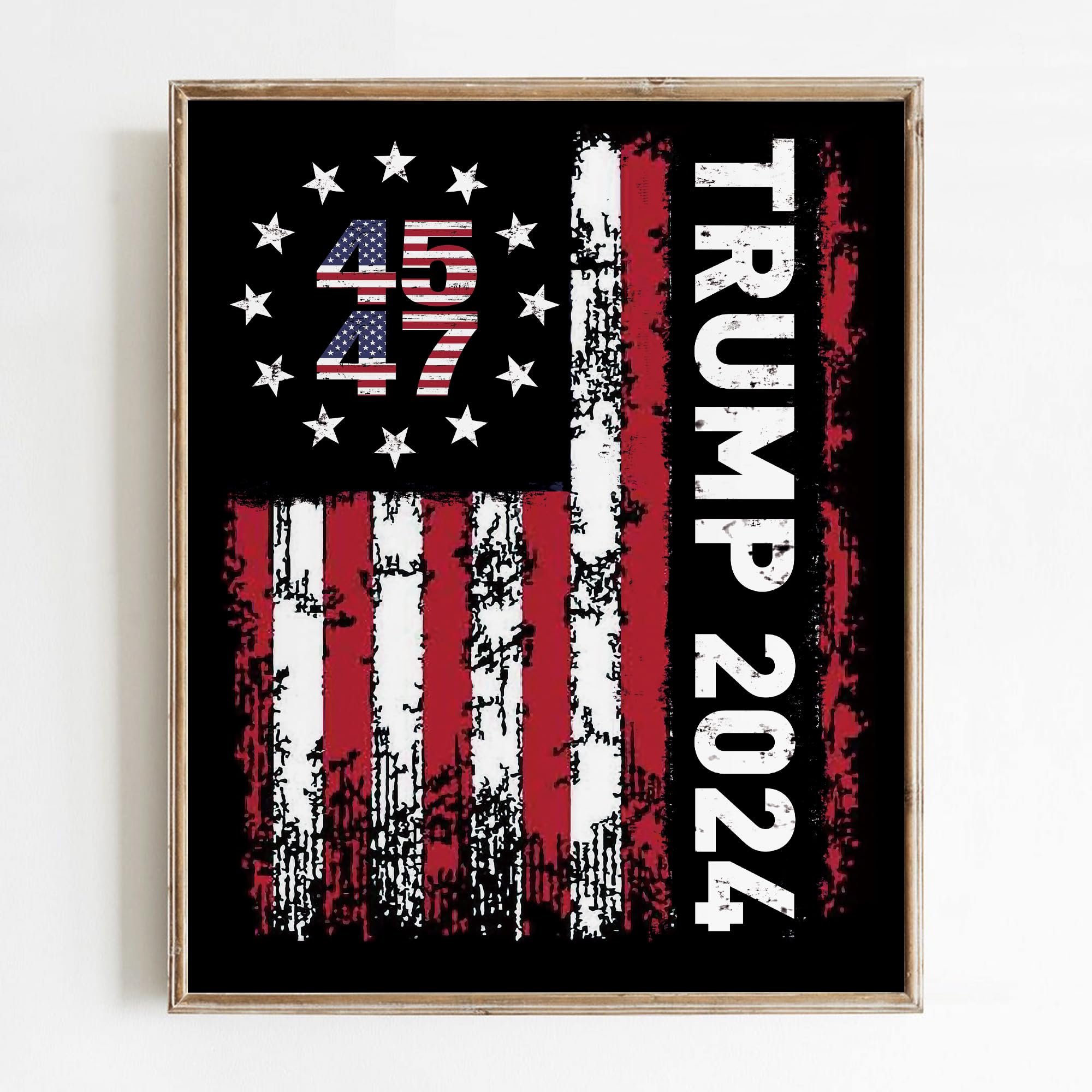Amazon.com: KAIMKEART TRUMP 2024 Campaign 45 47 Wall Art Print, MAGA ...