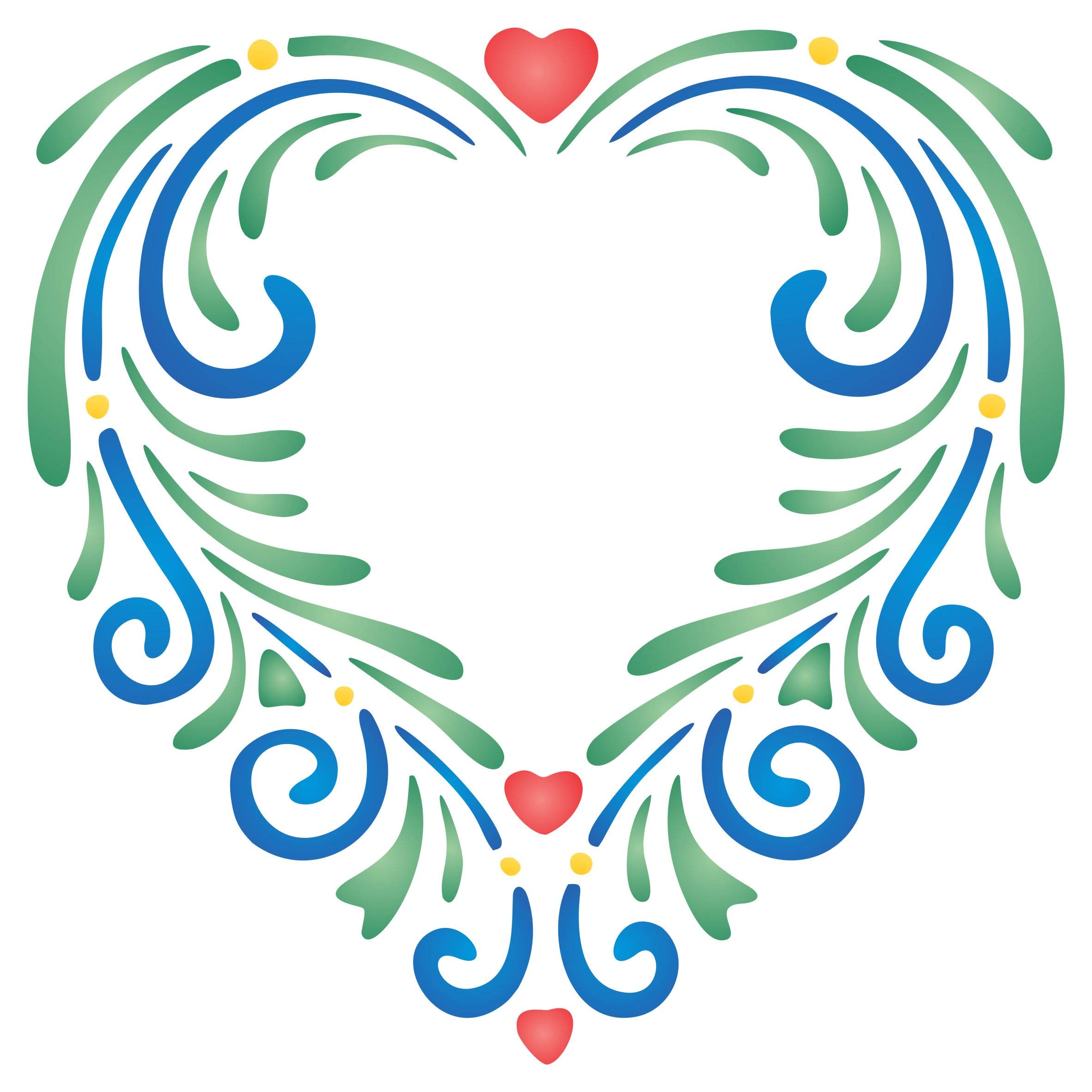 Pochoirs En Forme De Coeur POCHOIR TATOUAGE TEMPORAIRE COEUR FIG16