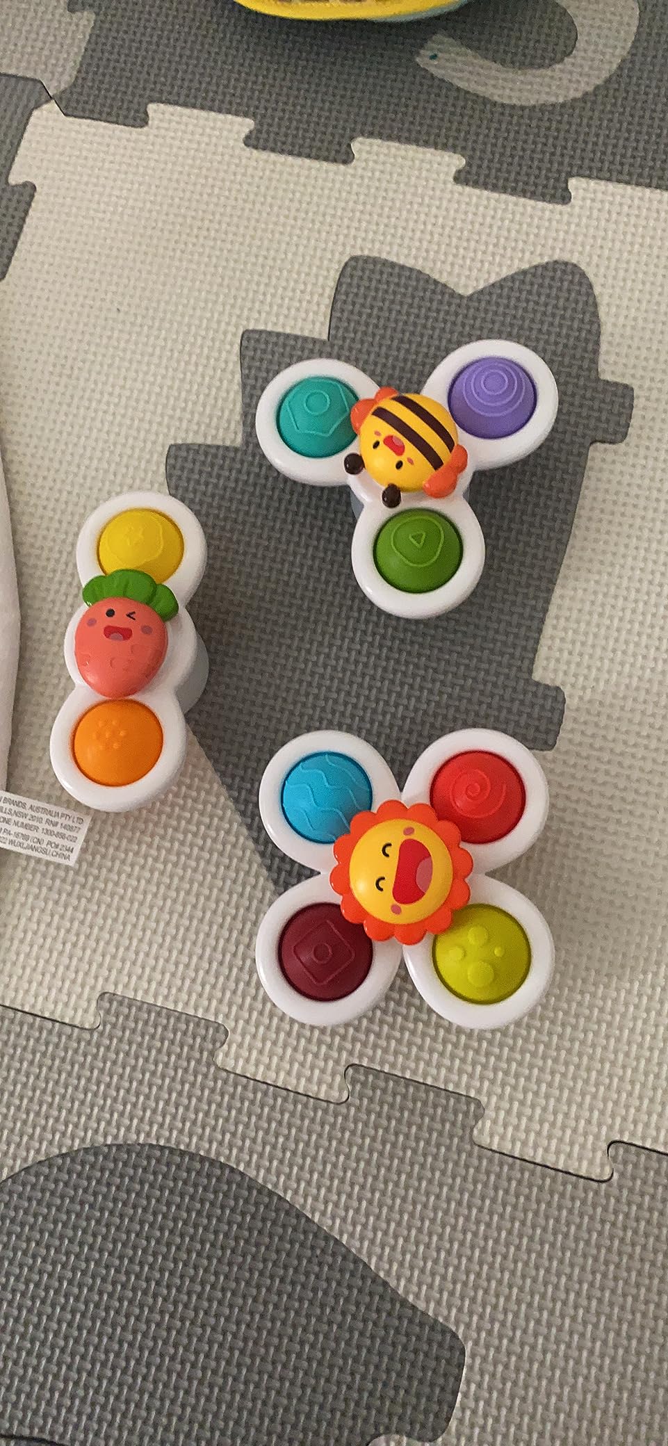 DYZI Suction Cup Spinner Toys - Sensory Bath Toys for Toddlers 1-3 ...