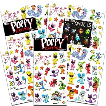 Amazon.com: Poppy Play Time Sticker Pack for Kids - Poppy Play Time ...