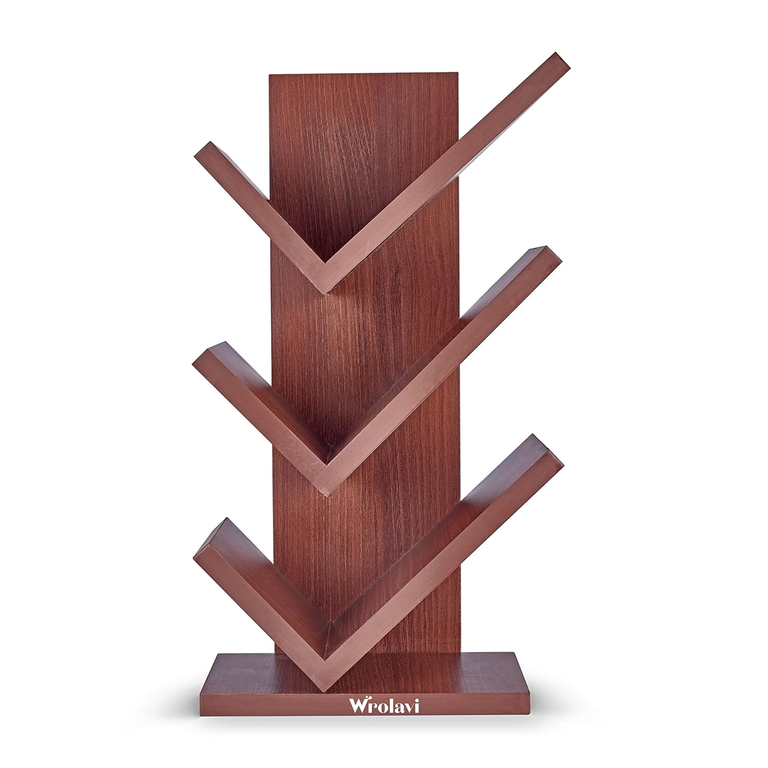 Zinbell® Wooden Bookcase for Home Office and Library Engineering Wood ...