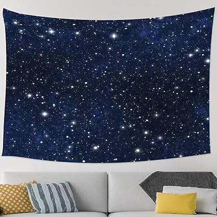Amazon.com: Vintage Starry Night Sky Tapestry 27.5x39.4inch - Vibrant ...