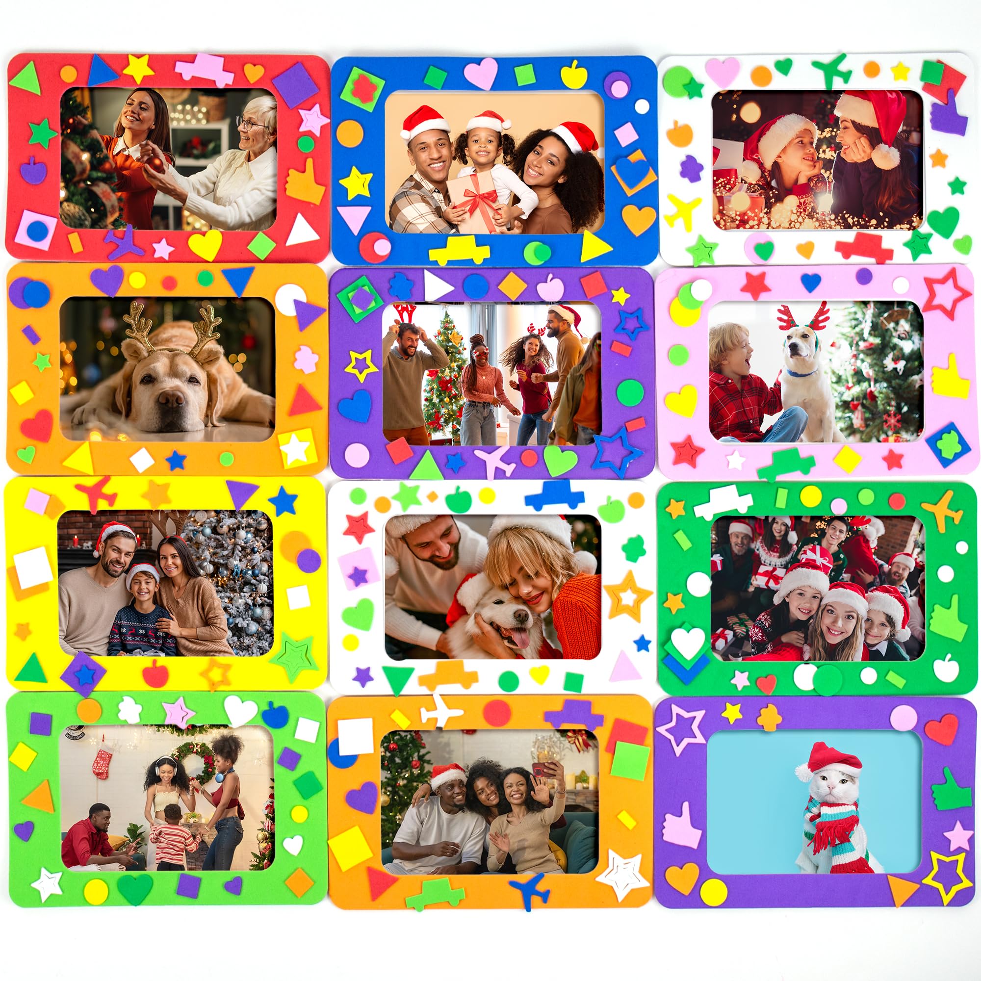 Snapklik.com : Horizon Group USA DIY Foam Picture Frame Craft Kit, 12 ...