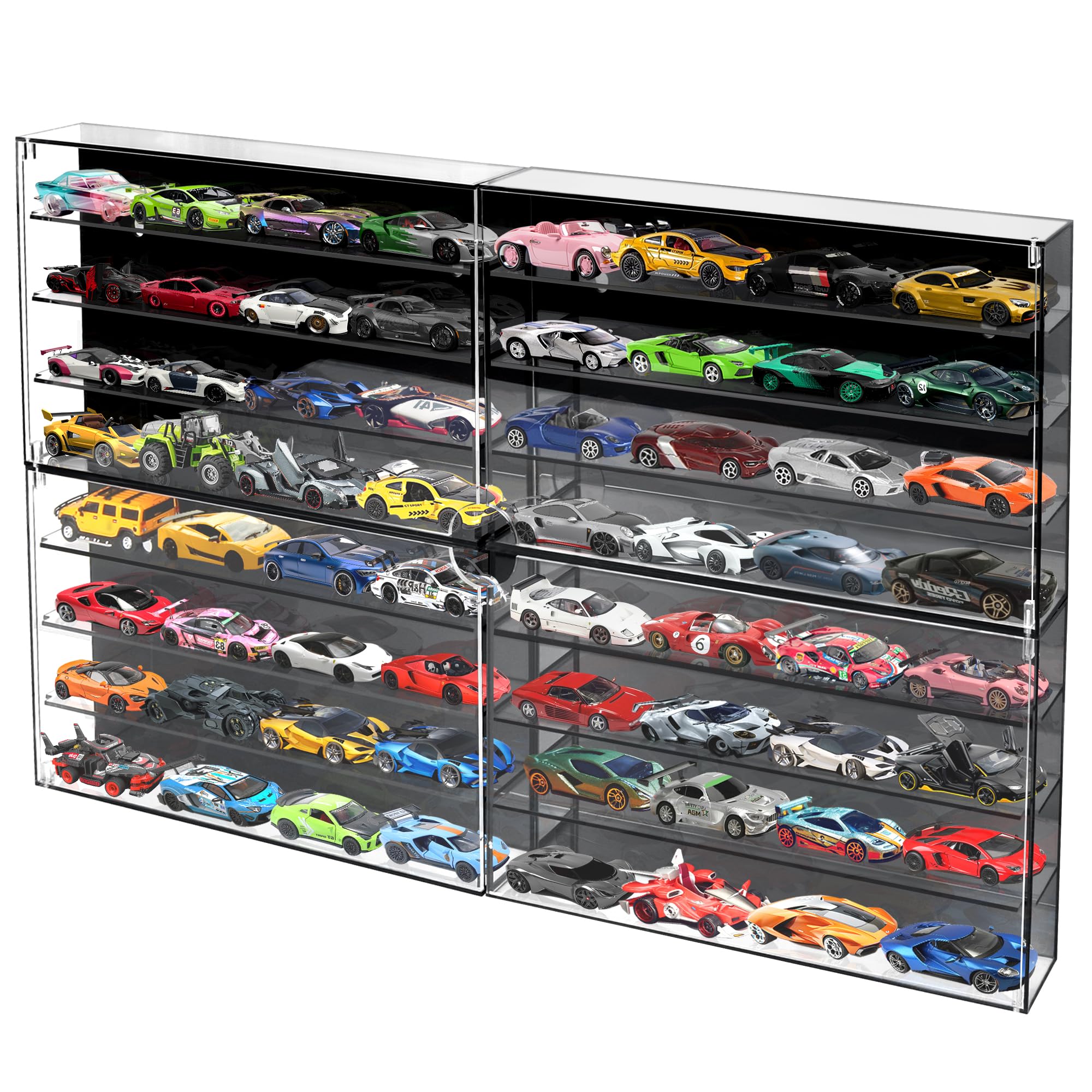 Amazon.com: Alyoen 1/64 Scale Model Cars Display Case Wall-Mounted ...