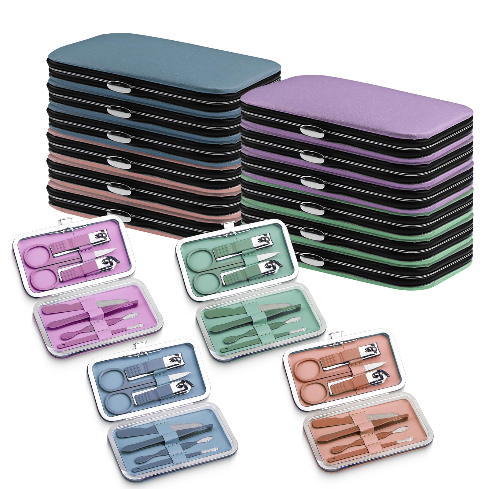 Amazon.com : Manicure Kit Bulk, Nail Clippers Set Stainless Steel ...