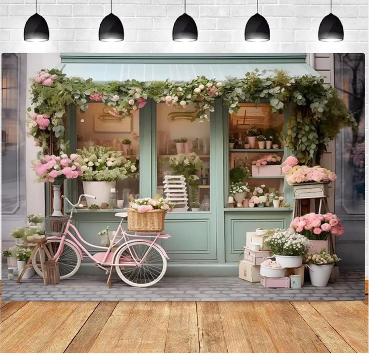 Amazon.com : 10x8 Feet Spring Flower Shop Photography Backdrop Flower ...
