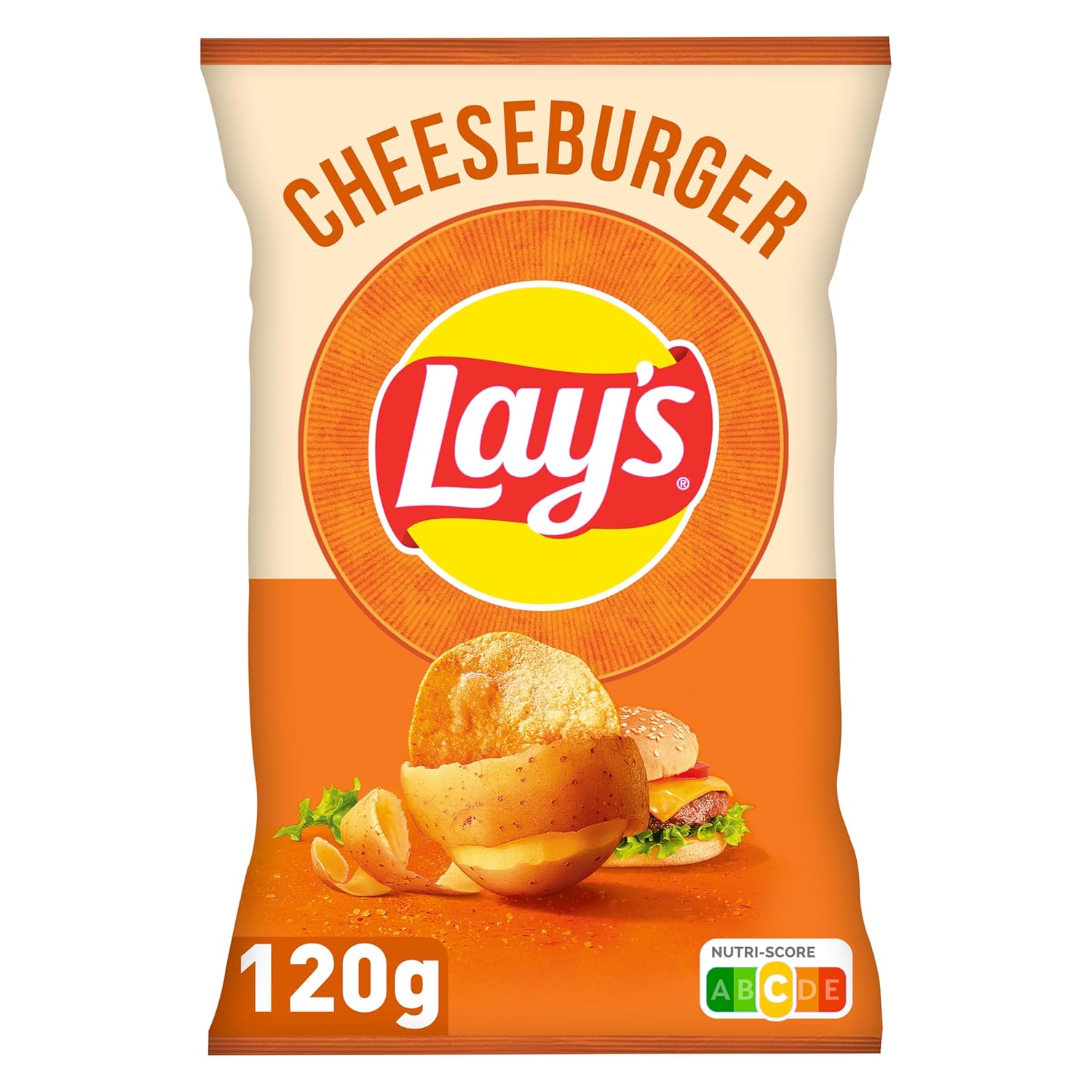LAYS Cheeseburger Chips mit Cheeseburger Geschmack der Geschmack von ...