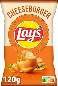 Lay's Cheeseburger 120g : Amazon.fr: Epicerie