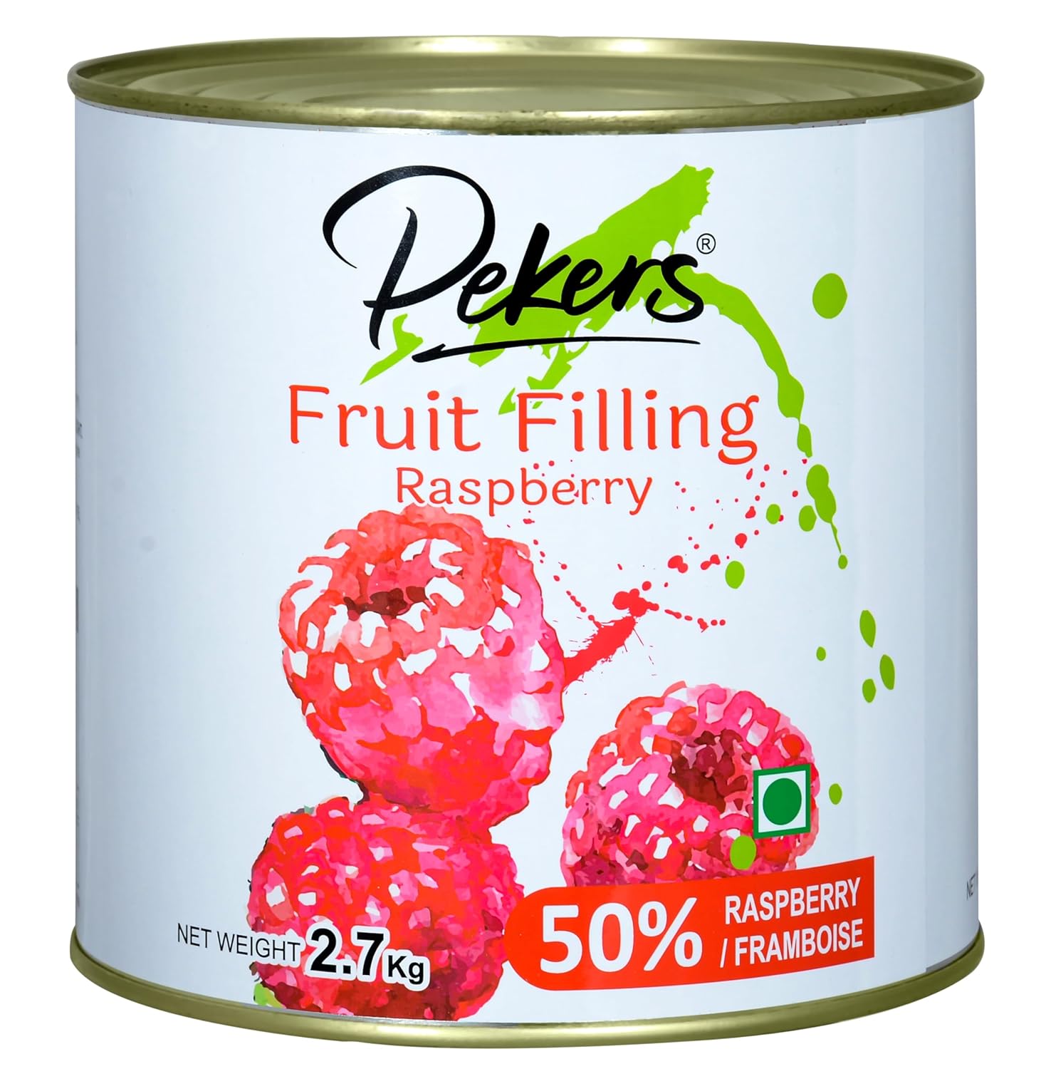 Pekers Fruit Filling raspberry Fruit Filling, 2.7 kg (Pack of 1) for ...