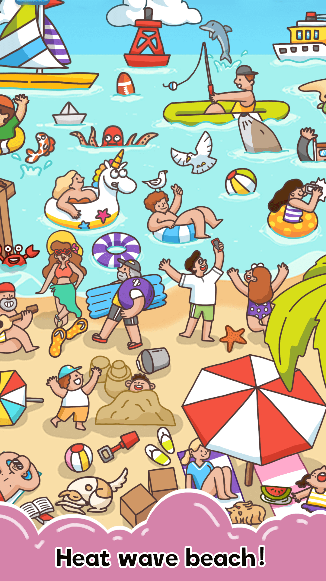 Sticker Book Puzzle: colorful painting game by glue and number, finding ...