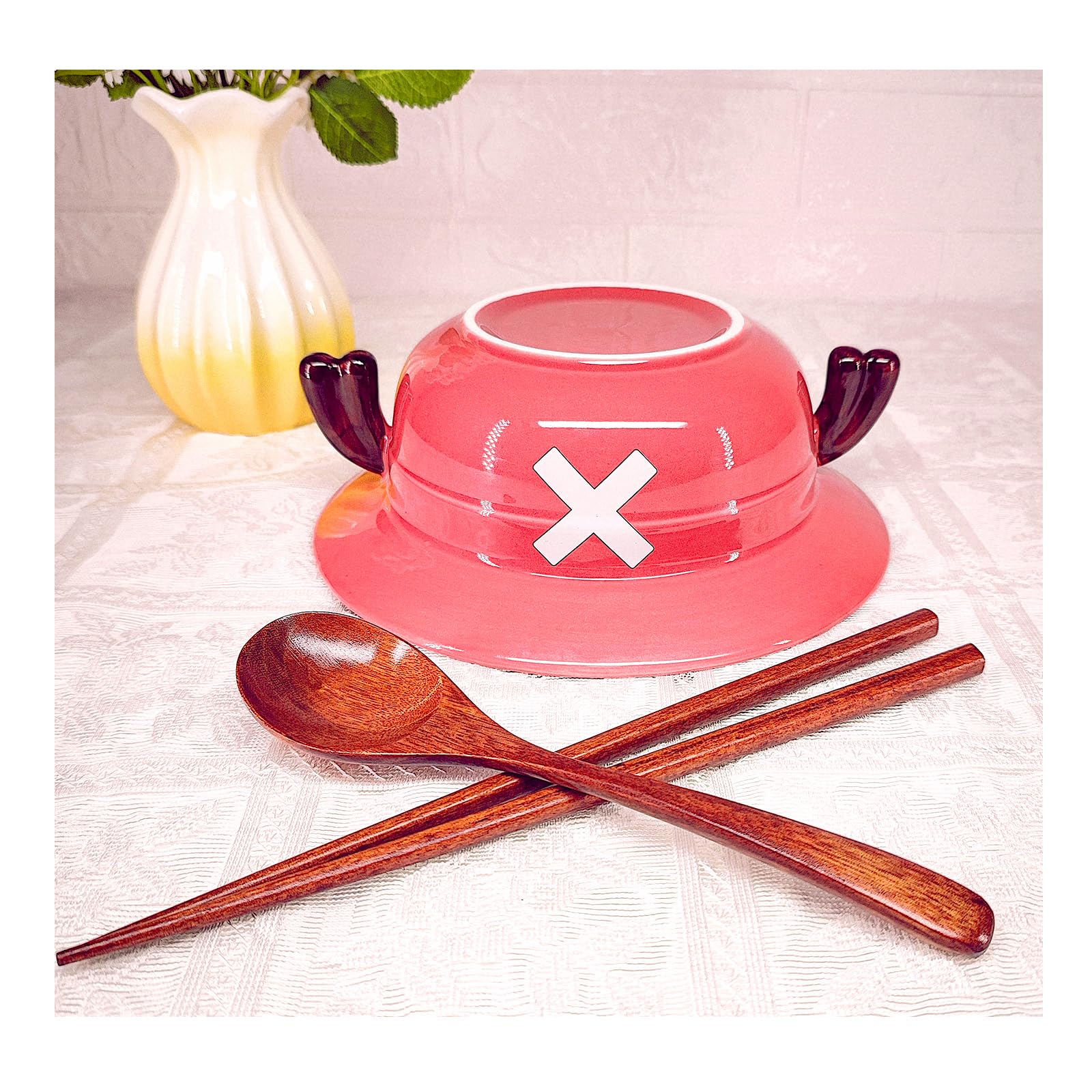 Amazon.com: HTVCBU Anime Ceramic Straw Hat Bowl Set, Thick Ceramic, 7.5 ...