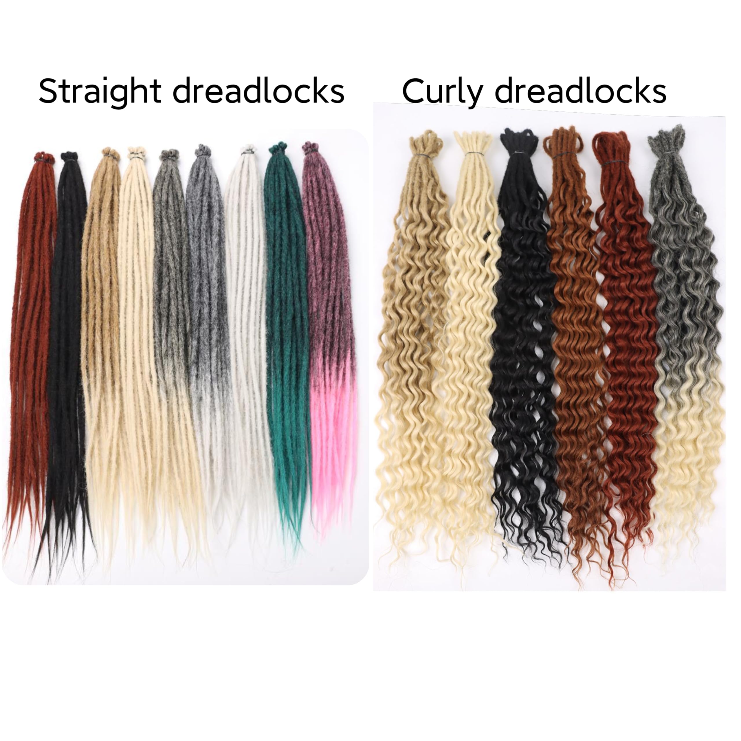 Snapklik.com : Ginger Dreadlock Extensions 350 Dreads Extensions ...