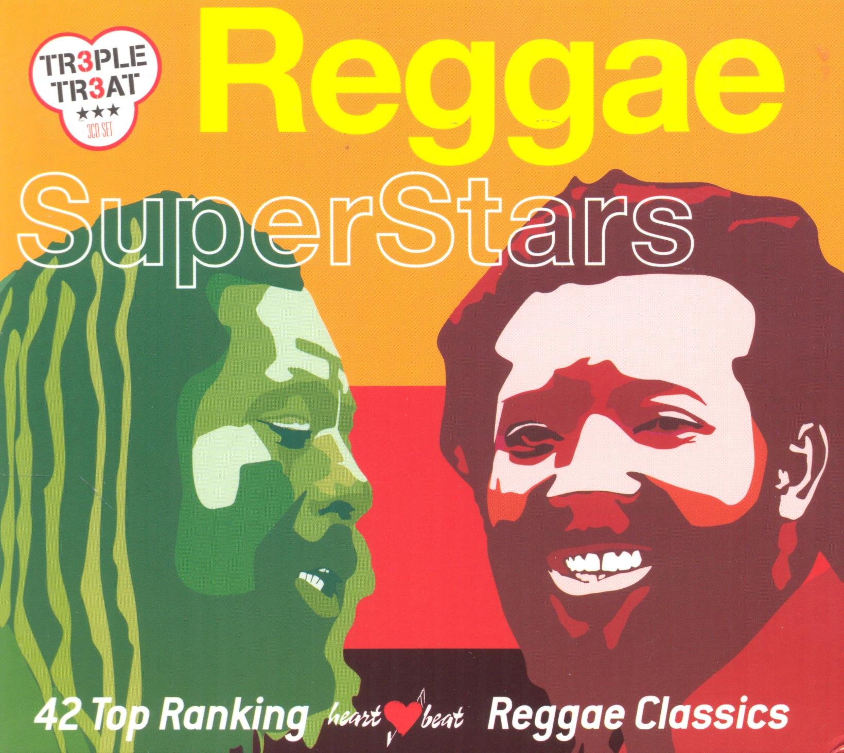 Amazon.com: Reggae Superstars Heart Beat 42 Top Ranking Reggae ...