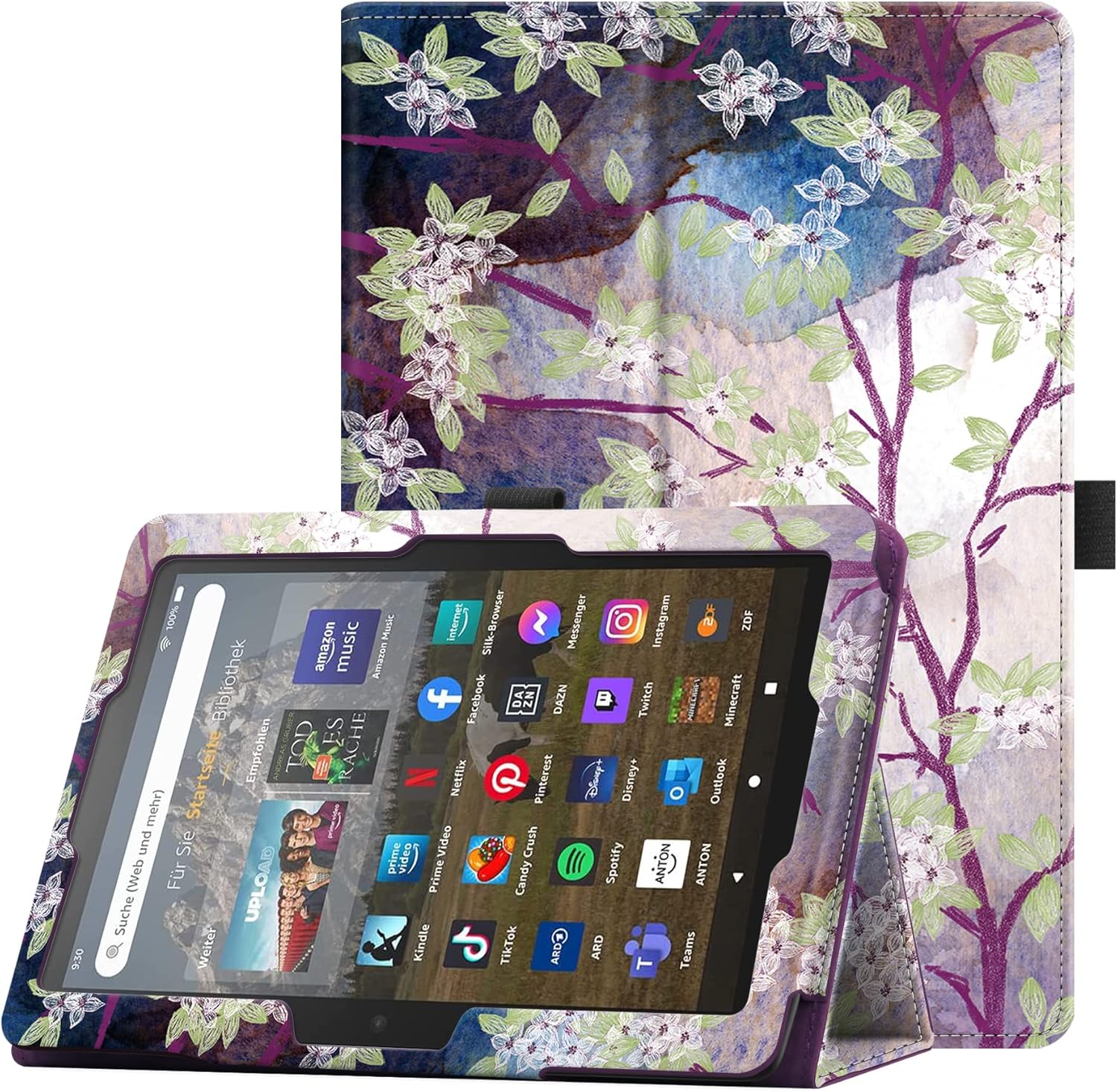 Amazon.com: Famavala Folio Case Cover for All-New Amazon Fire HD 8 & 8 ...