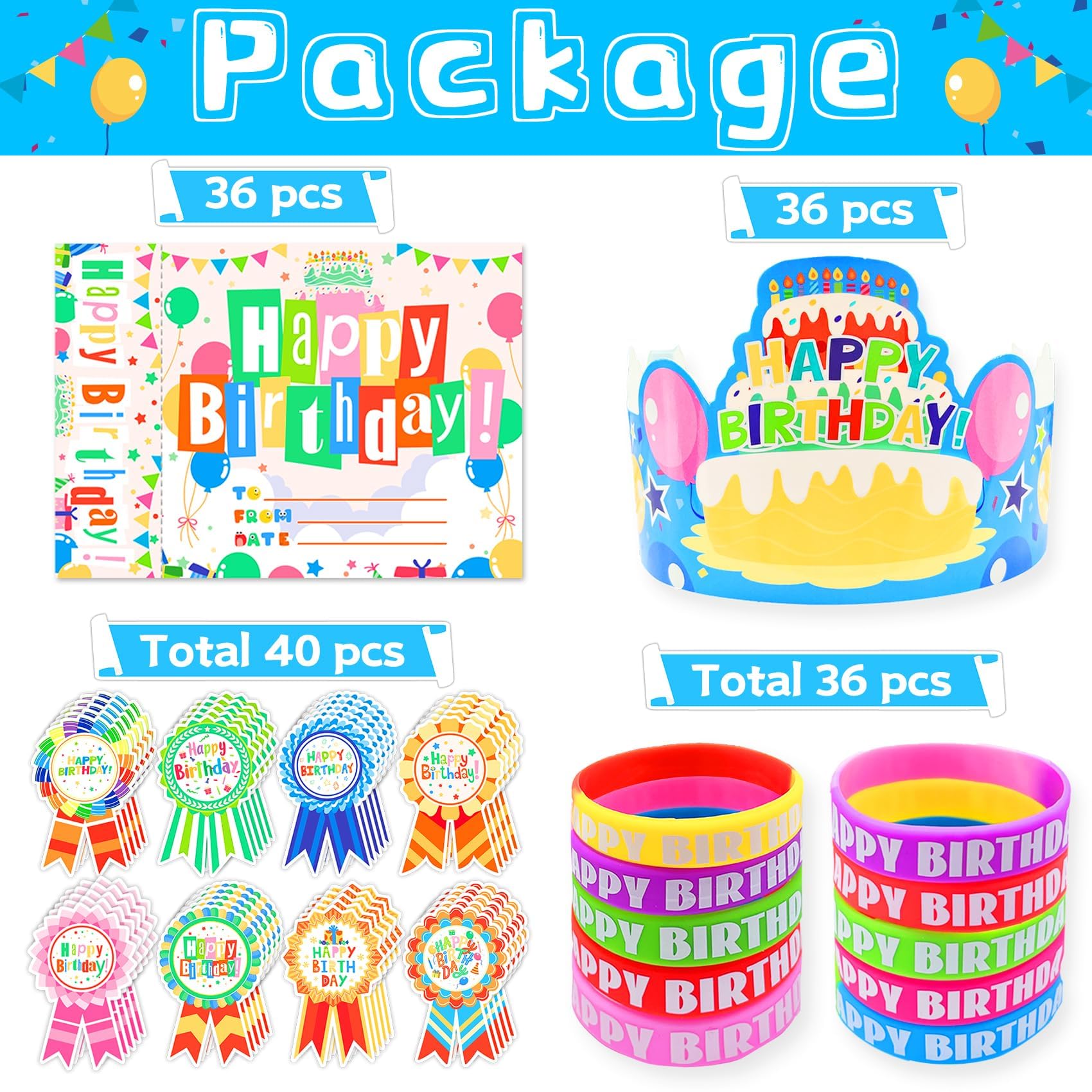 Snapklik.com : Funnlot Birthday Crowns For Kids Classroom - Happy ...