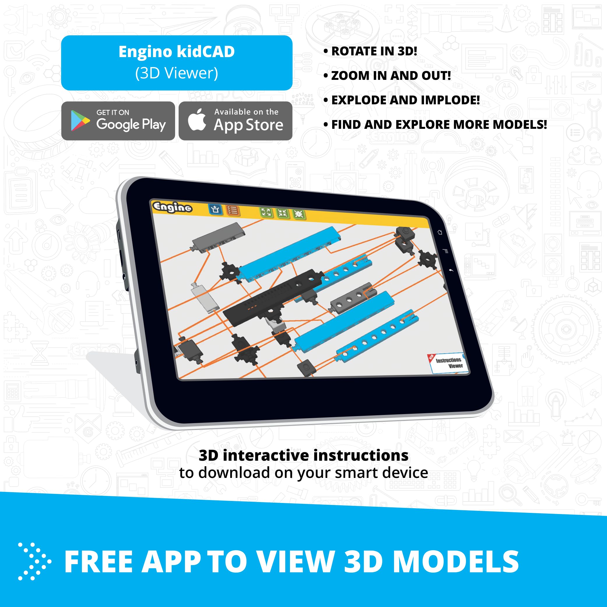 Snapklik.com : Engino Inventor STEM Toys, Motorized Offroader ...