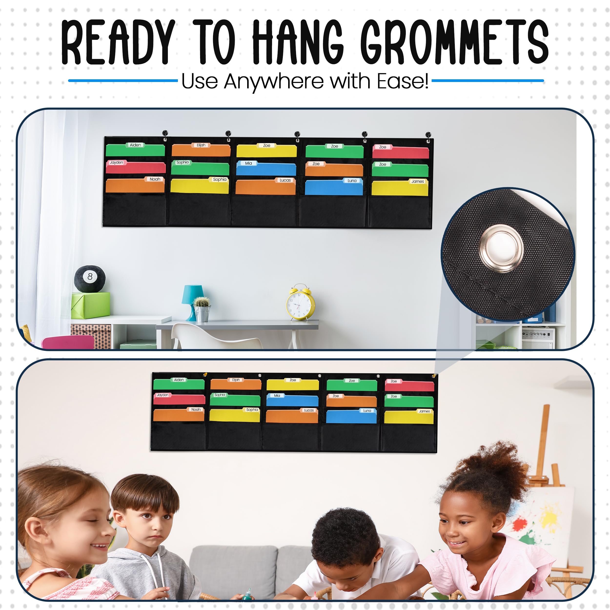 Snapklik.com : Essex Wares - 15 Pocket Horizontal File Hanging Paper ...