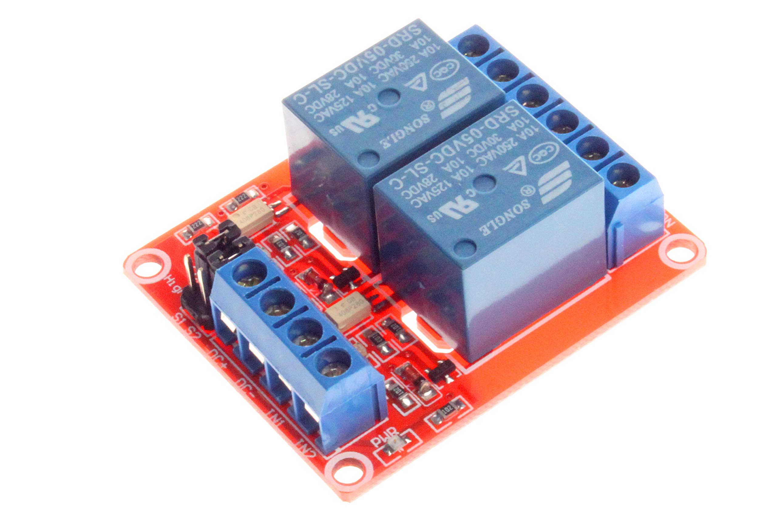Snapklik.com : NOYITO 5V 2-Channel Relay Module High Low Level Trigger