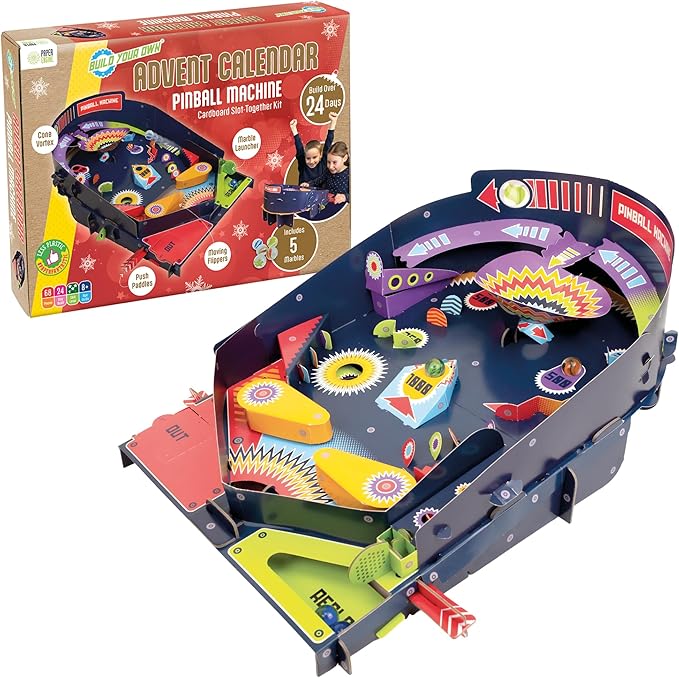 Build Your Own Pinball Machine Advent Calendar Arcade Retro Classic Toy ...