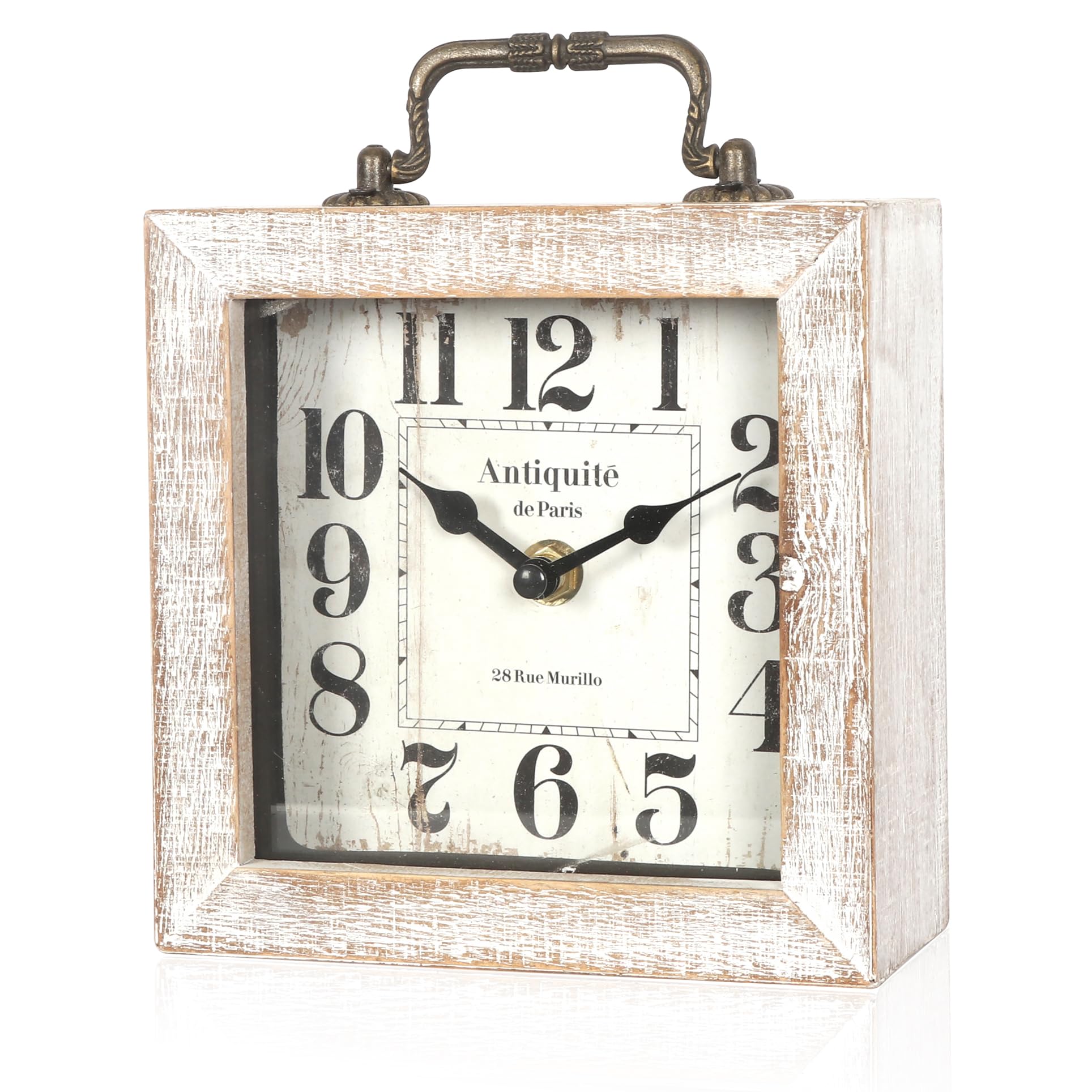 Amazon.com: BITALYE Retro Desk Clock, Vintage Table Clock, Mantel Clock ...