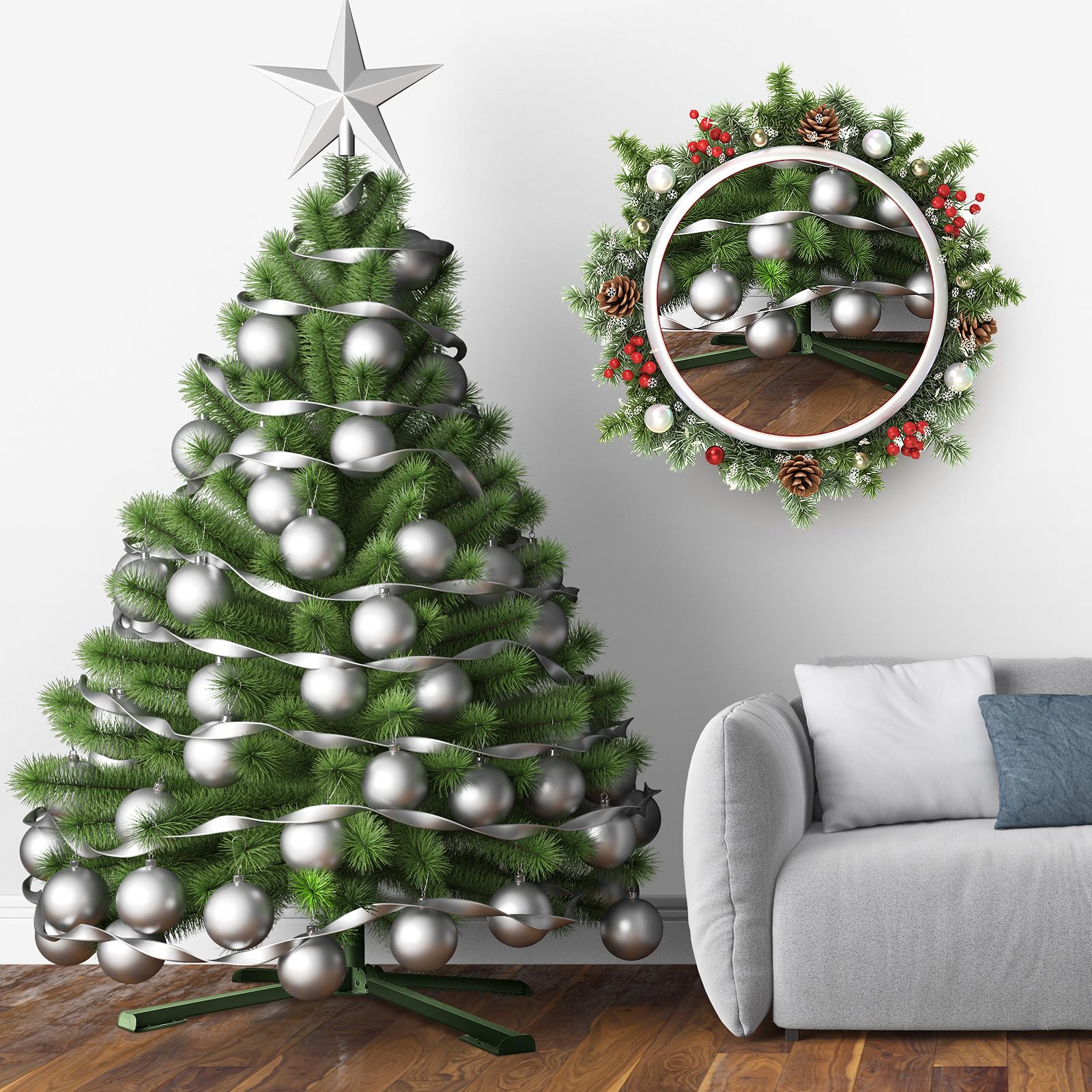 Christmas Tree Stand 34 Inch Heavy Duty Artificial Christmas Tree Base ...