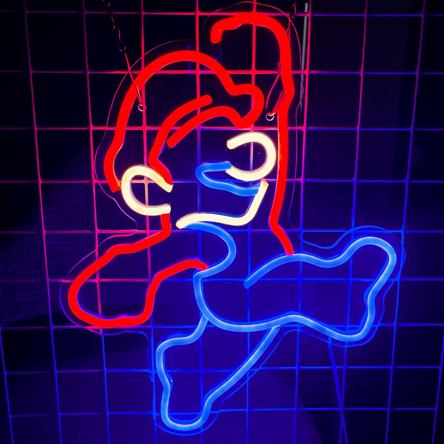 Amazon.com : Mario Neon Sign, LED Mario Light Gift for Teen Boy Room ...