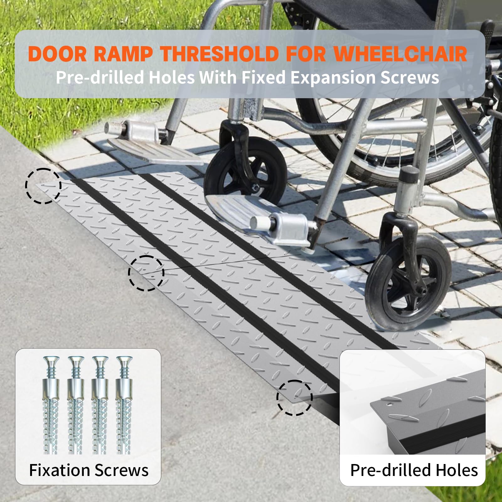 Snapklik.com : Door Threshold Ramp, Doorway Ramp For 2 Inch To 4 Inch ...
