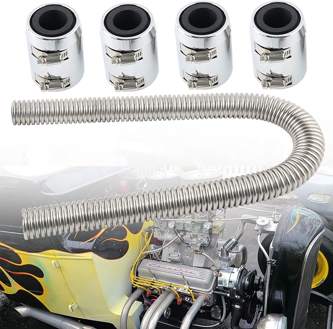 Amazon.com: BAGARAATAN Universal 48" Flexible Radiator Hose Stainless ...
