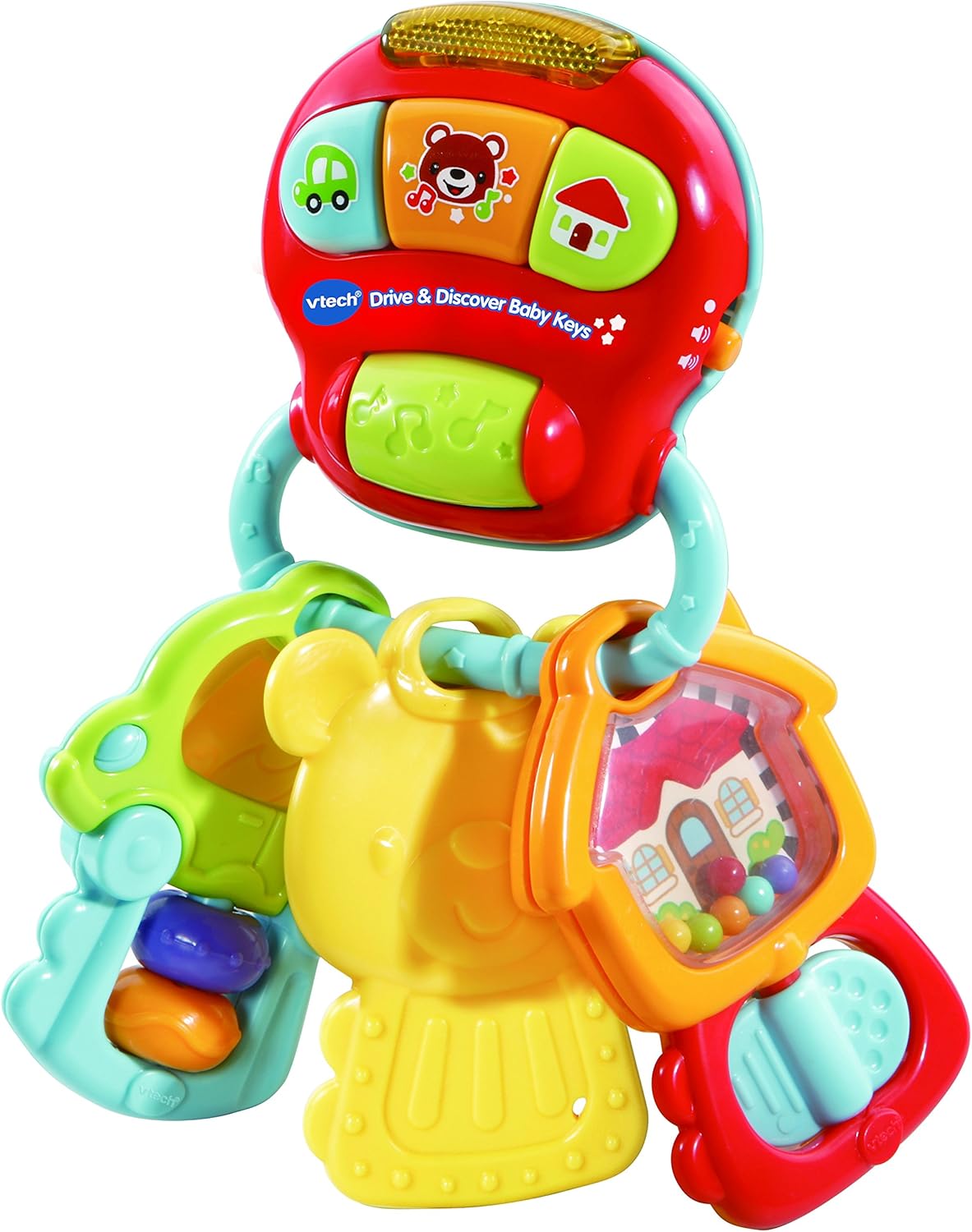 VTech Drive & Discover Keys, Rattle Toy with Sounds and Phrases ...