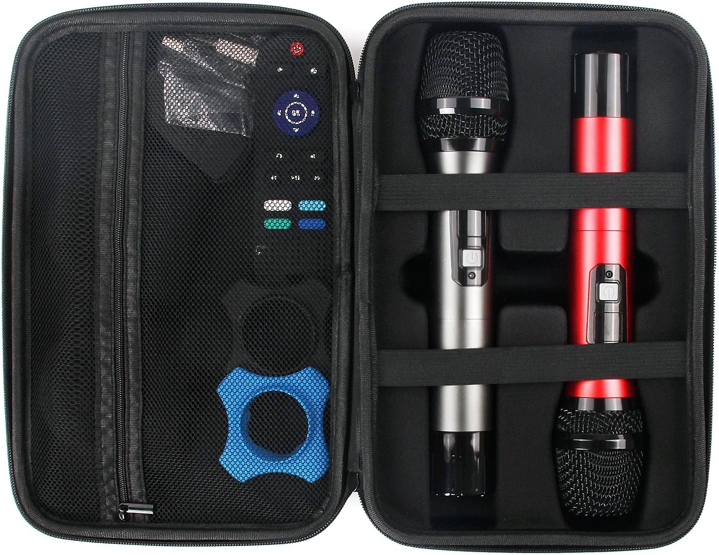 Amazon.com: CASEMATIX Dual Wireless Microphone Case for Wireless Mic ...