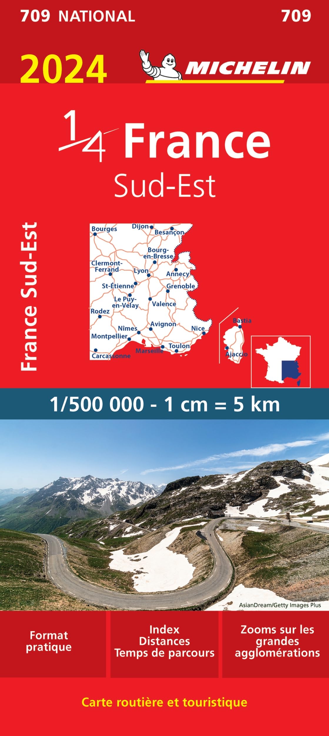 Southeastern France 2024 - Michelin National Map 709: Map: Amazon.co.uk ...