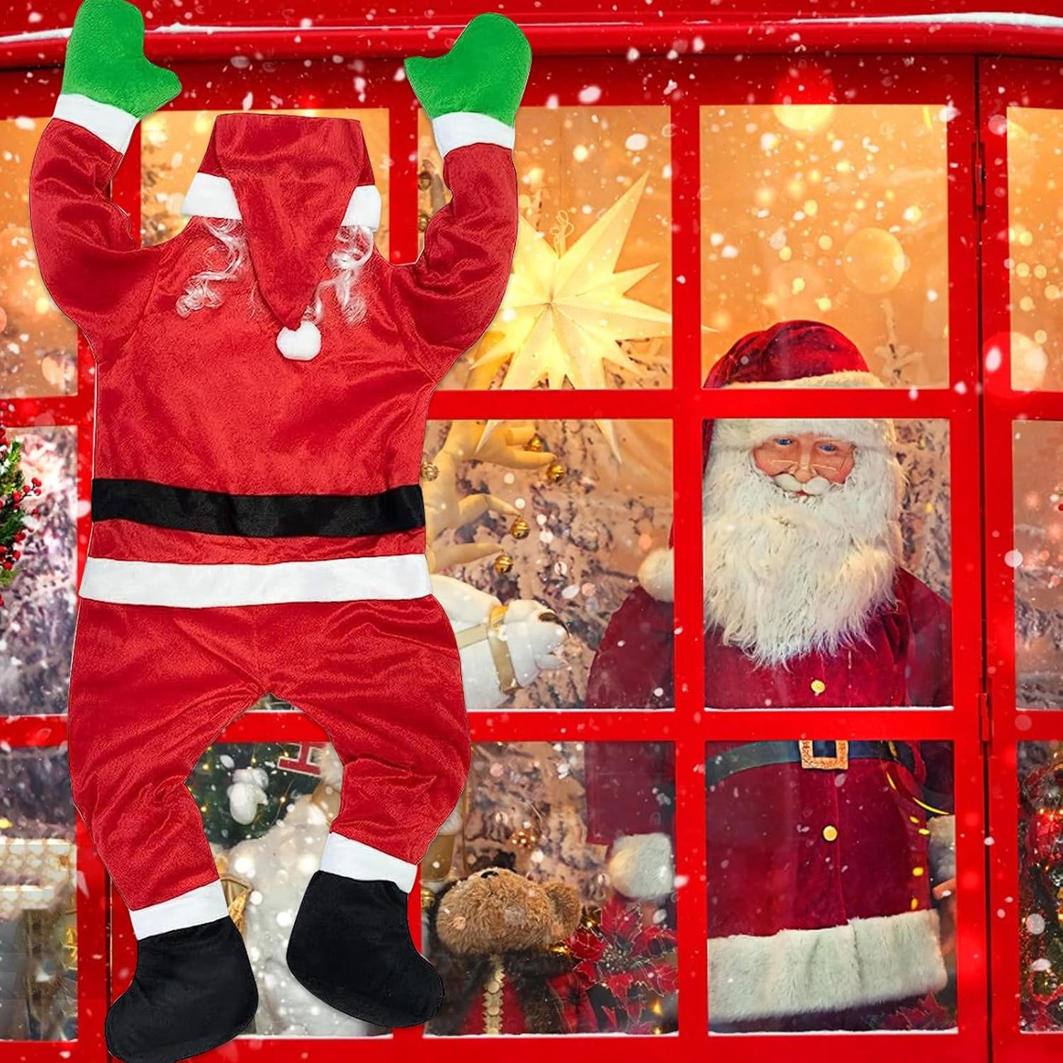 Chris.W 67" Large Christmas Hanging Santa Claus Decoration, Christmas ...